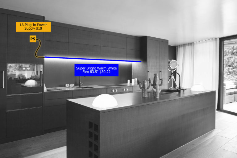 LED Kitchen Lightings | Simple Plug-In Power Supply System