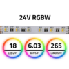 24VDC RGBW Color Changing LED Light Strip 5M (16.4ft) - Inspired LED