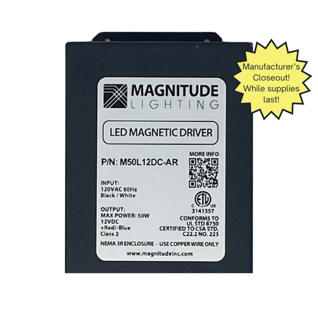 Magnetic Dimmable Transformer for LED Lights | 12VDC LED Transformer