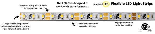 12V Flexible LED Light Strips – Inspired LED