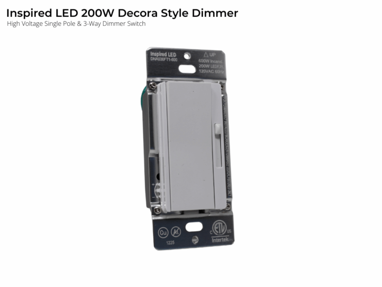 Inspired LED - 200W Decora Style Dimmer Switch