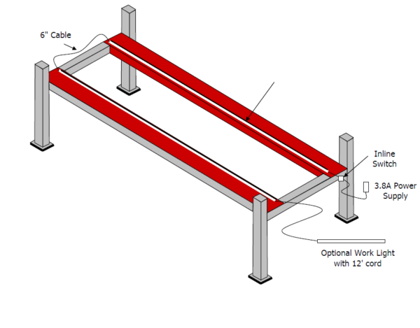 LED Lift Lighting 4-Post Lift Light Kit - Inspired LED